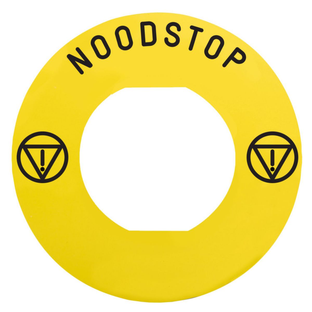SCHNEIDER ELECTRIC - Harmony - étiquette plate - jaune - 'noodstop ...
