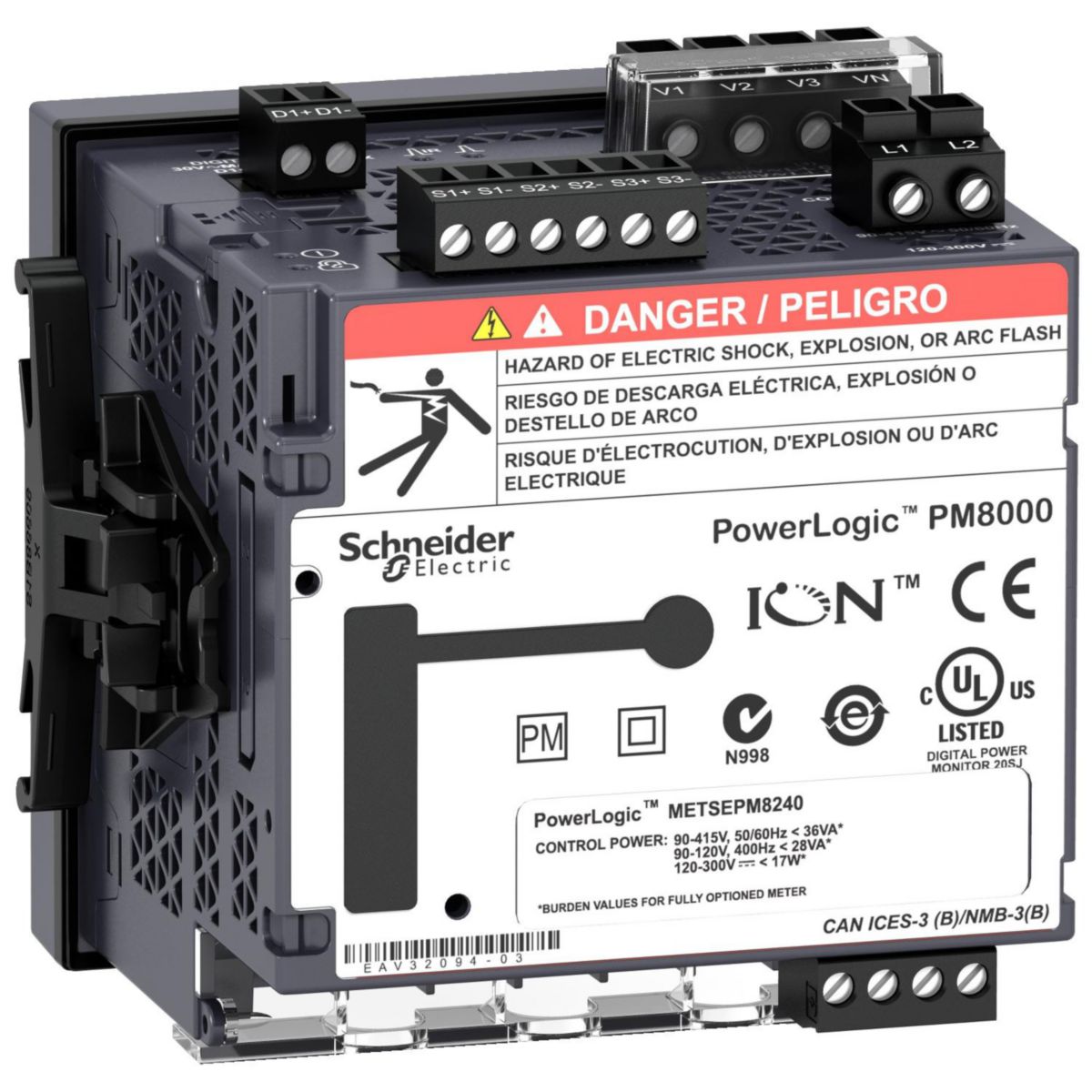 SCHNEIDER ELECTRIC - Powerlogic pm - centrale de mesure - sans écran ...