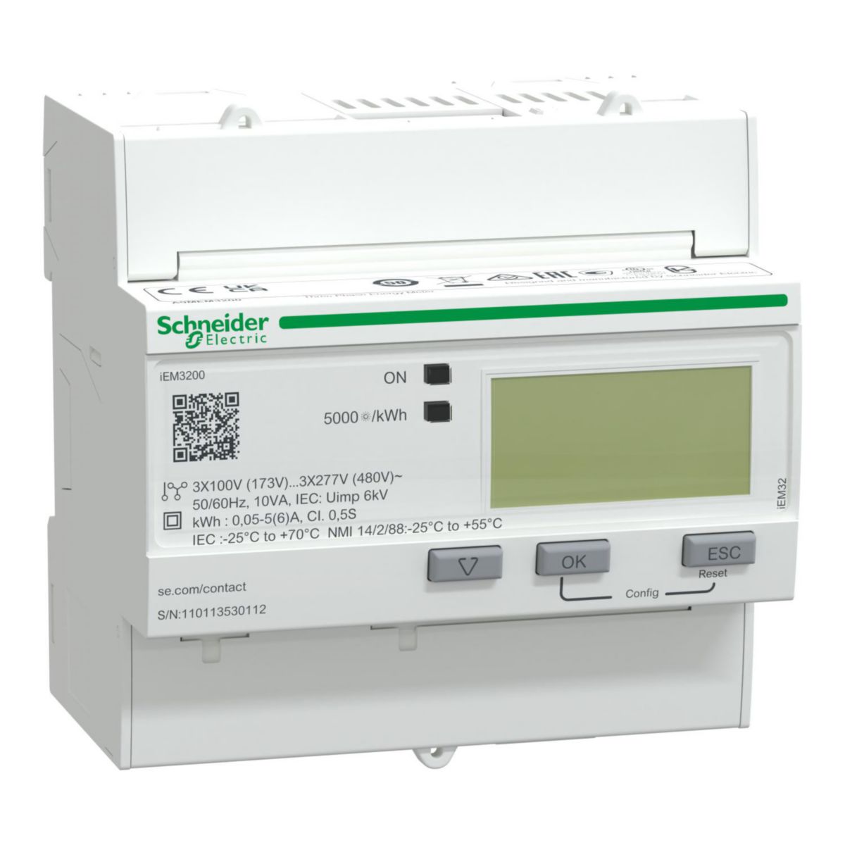 SCHNEIDER ELECTRIC - Acti9, iem compteur d'énergie iem3200 ti réf ...