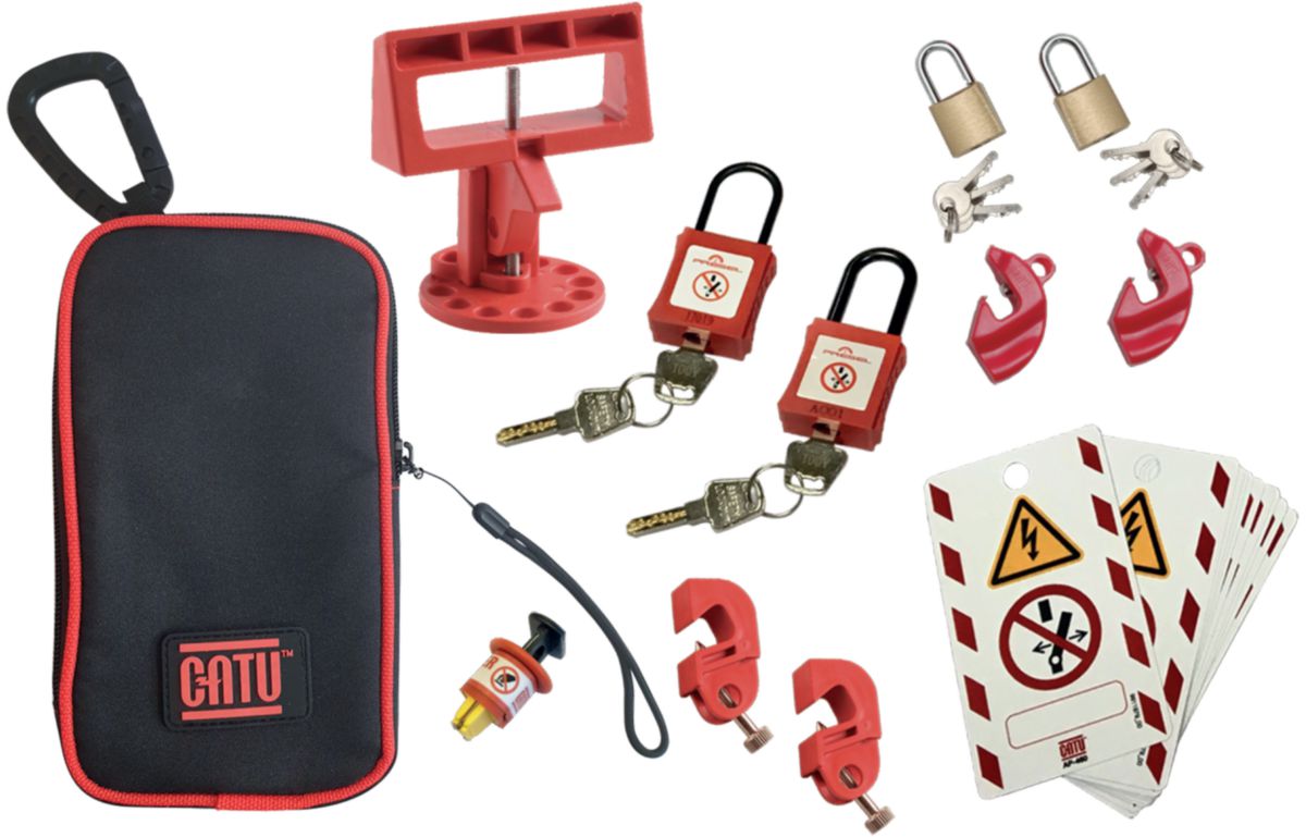 CATU - Kit de consignation contenant 7 condamnateurs : 3 pour petits ...