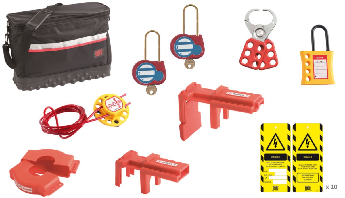 CATU - Kit de consignation générale contenant 10 outils Réf ...