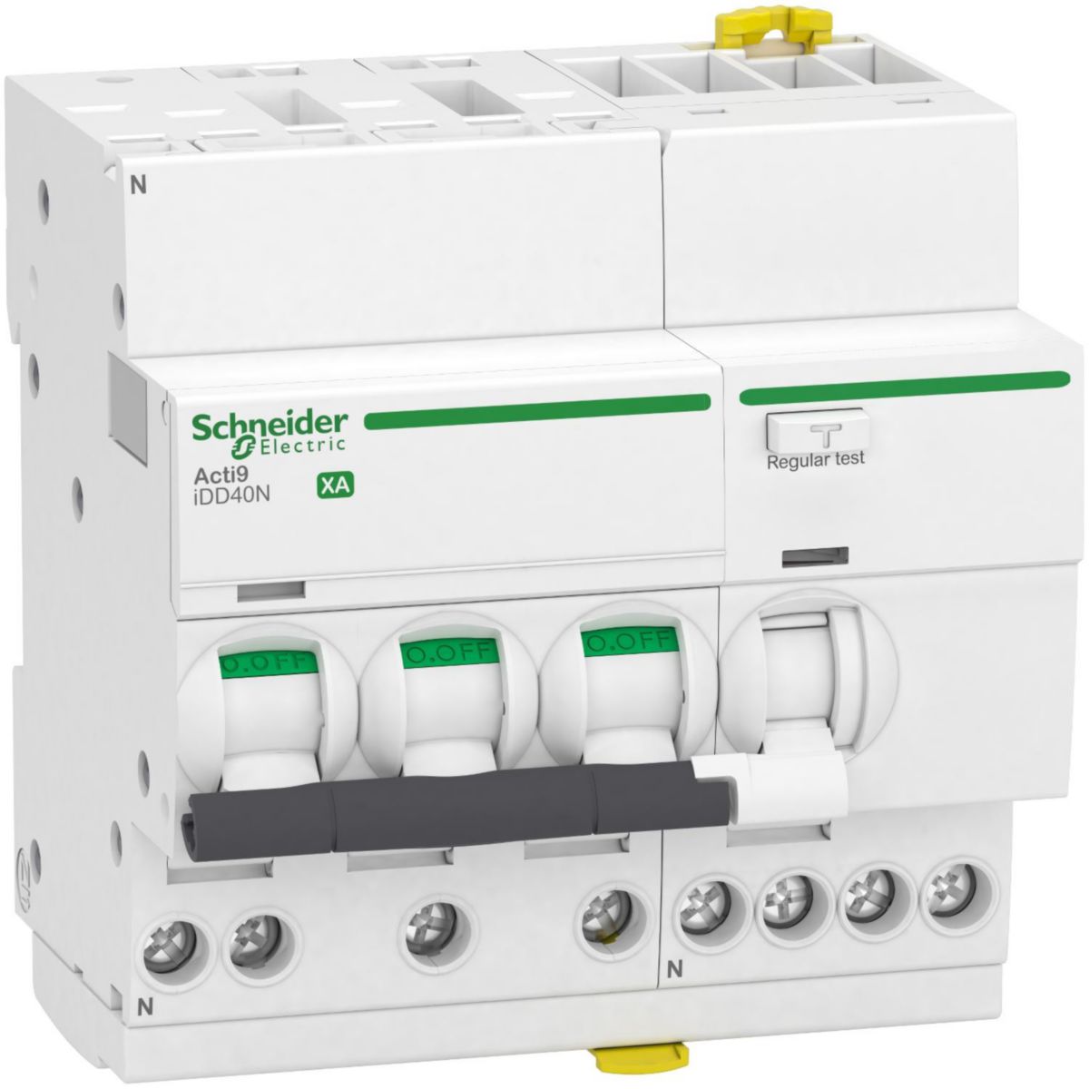 SCHNEIDER ELECTRIC - ACTI9 iDD40N XA - disjoncteur différentiel auto - 3P+N C 25A 6000A/10kA ...