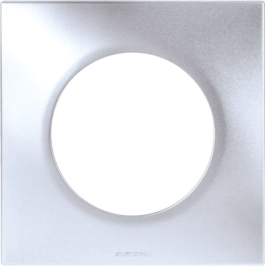 EUR'OHM - Square plaques silver 1p Réf 60490 | CDL ELEC