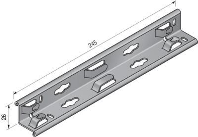 NIEDAX - Eclisse eru3 pour chemins de cables fil, i2 Réf. 554136 | CDL-ELEC