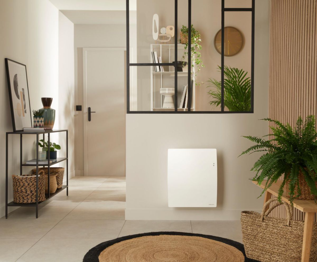 ATLANTIC ELECTRIQUE - Radiateur connecté Agilia - pilotage intelligent - horizontal 1500W blanc ...