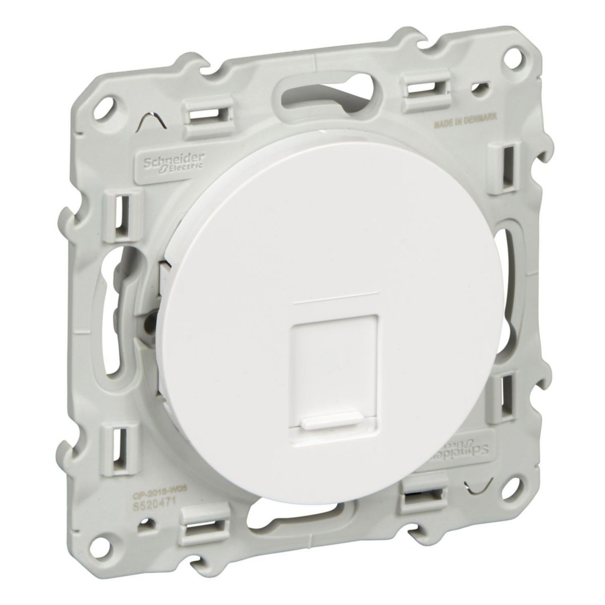SCHNEIDER ELECTRIC - Odace prise rj45 blanc grade1 cat5 s520471 | CDL ELEC