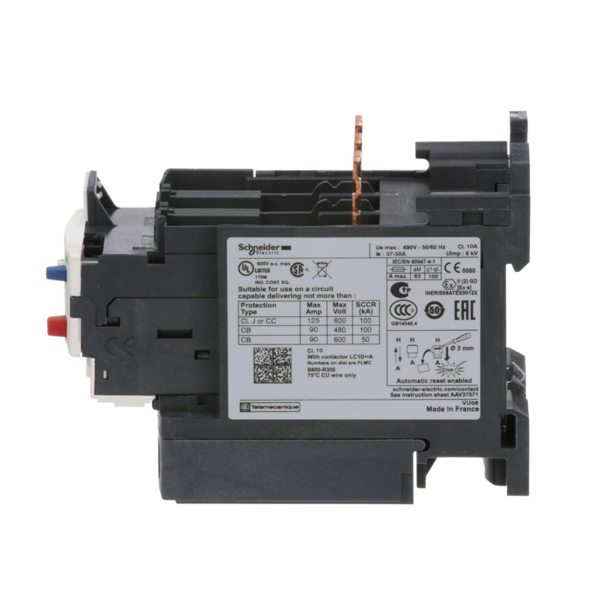 SCHNEIDER ELECTRIC - Relais de protection thermique 37-50a classe 10a ...