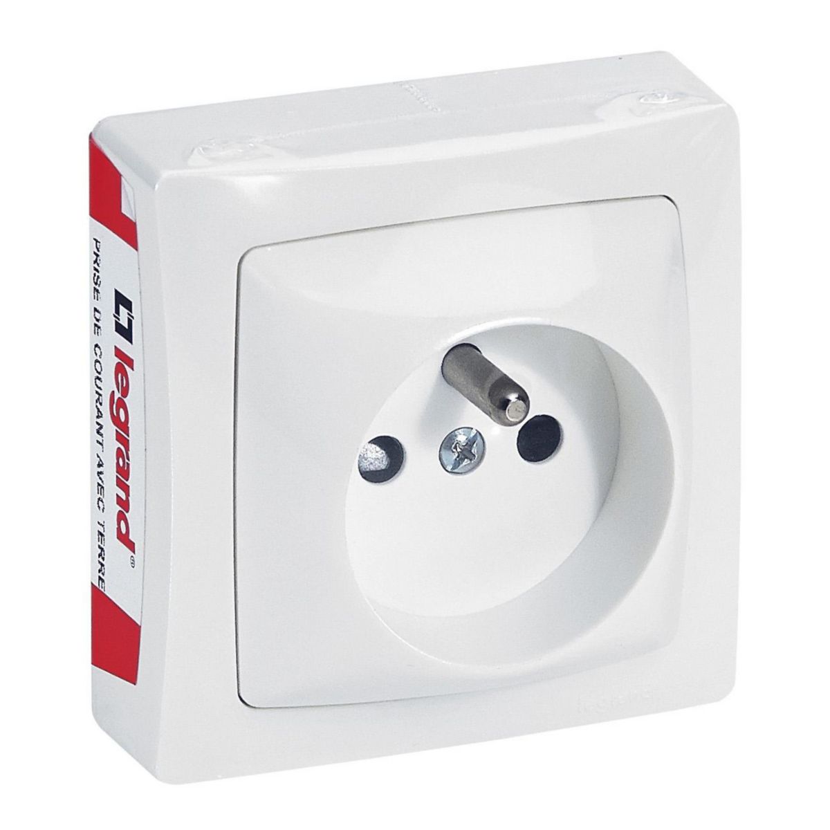 LEGRAND - Prise de courant 2P+T - complet - livrée avec cadre - montage ...