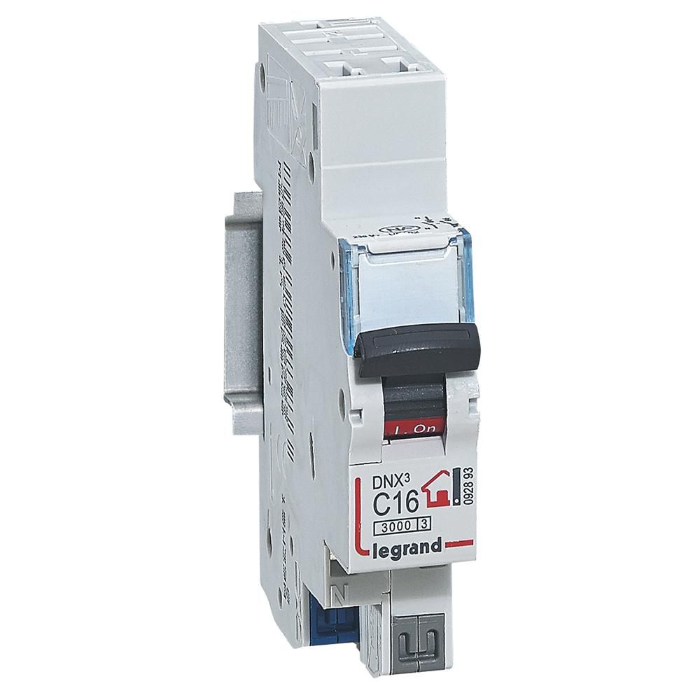 LEGRAND - Legrand - disjoncteur phase + neutre - 16a - bornes automatiques - 1 module Réf 092893 ...