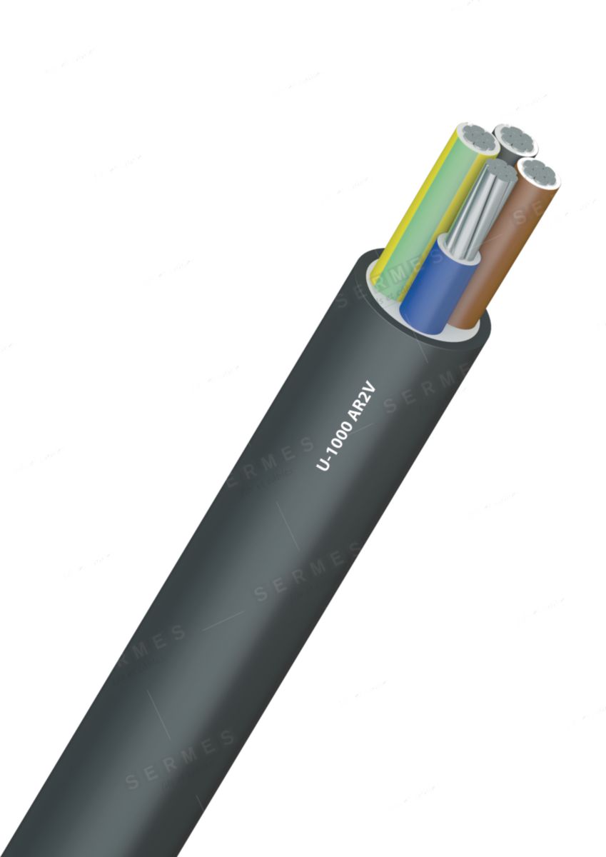 SERMES - Câble rigide d'alimentation U-1000 - aluminium AR2V 3G25 GL ...