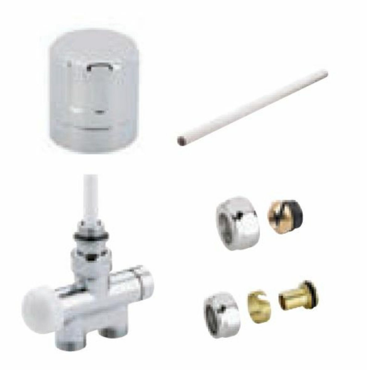 ATLANTIC ELECTRIQUE - Kit de raccordement monotube manuelle chromé Réf ...