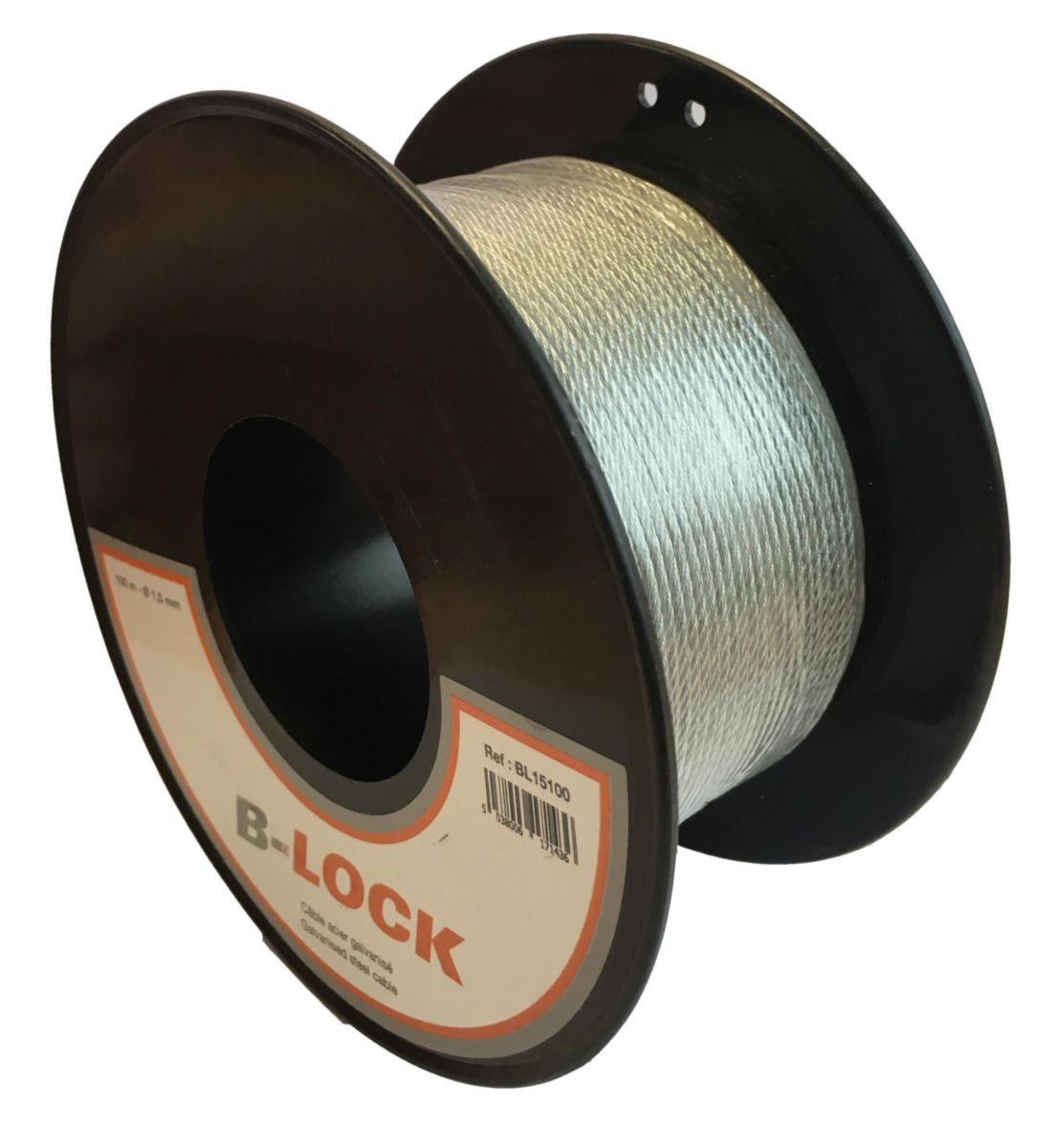 B-LOCK - Bobine de 50 m de câble acier galvanisé diamètre 1,5 mm Réf ...