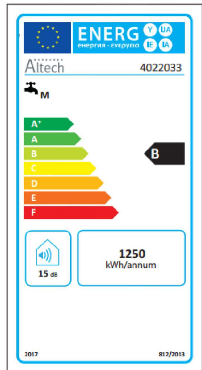 ALTECH - Chauffe-eau électrique plat ALTECH 80 litres | CDL-ELEC
