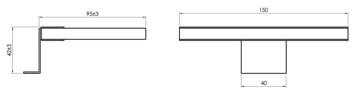 ALTERNA - Spot LED Alterna Réglette blanche translucide 15 cm | CDL-ELEC