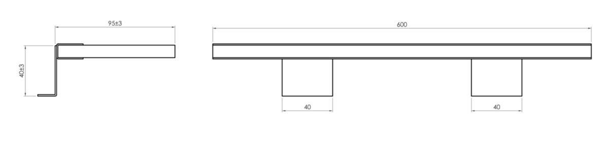 ALTERNA - Spot LED Alterna Réglette blanche translucide 60 cm | CDL-ELEC